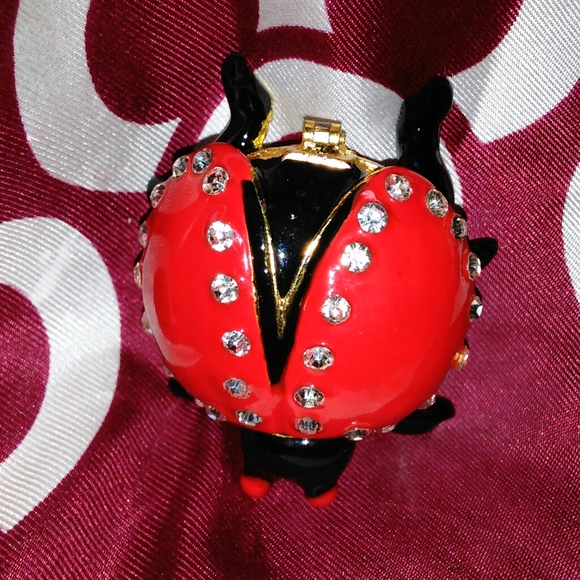 Accents | Vintage Lady Bug Trinket Box | Poshmark